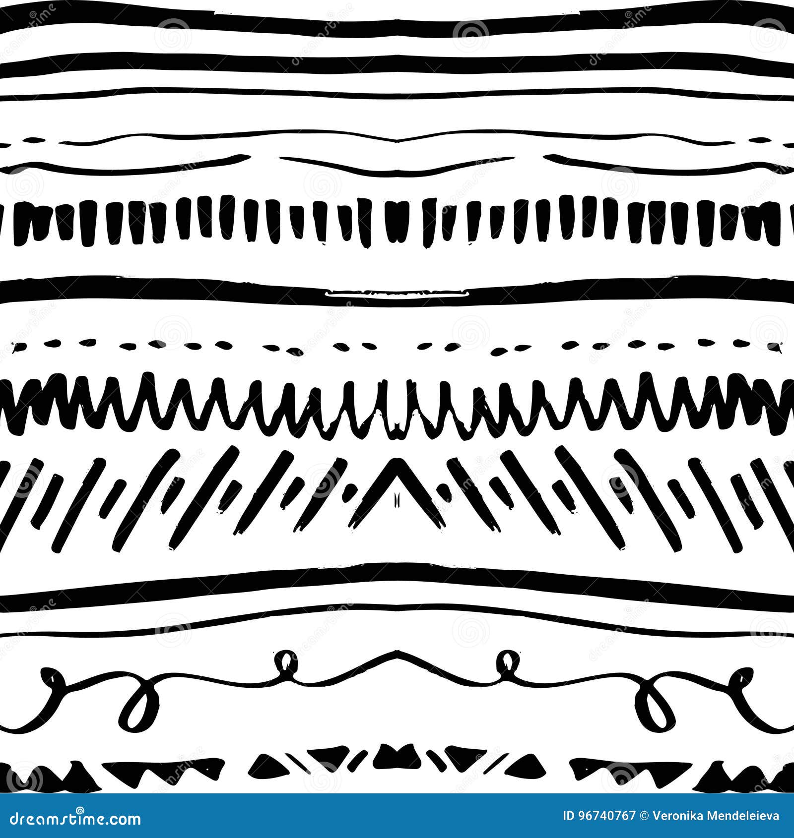 Ink Seamless Texture. Vector Grunge Illustration Stock Vector ...