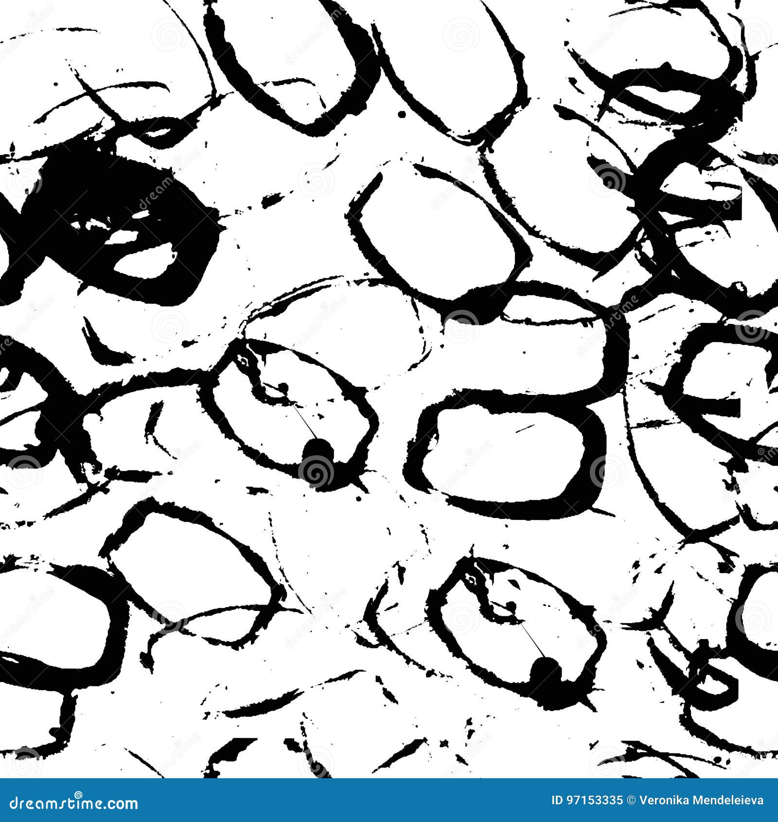 Ink Seamless Texture. Vector Grunge Illustration Stock Vector ...