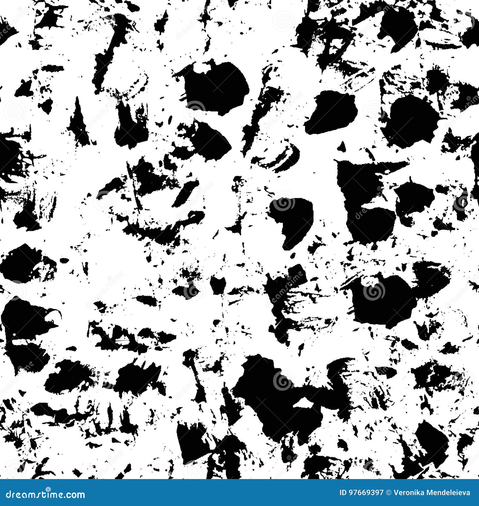 Ink Seamless Texture. Vector Grunge Illustration Stock Vector ...