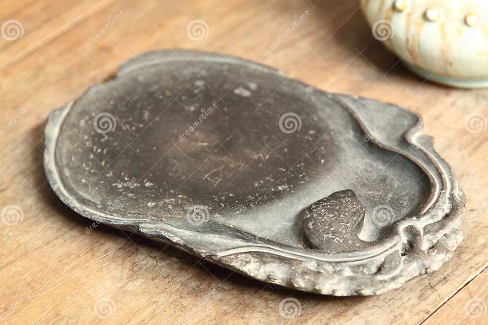 Ink slab stock photo. Image of brown, equipment, calligraphy - 22516640