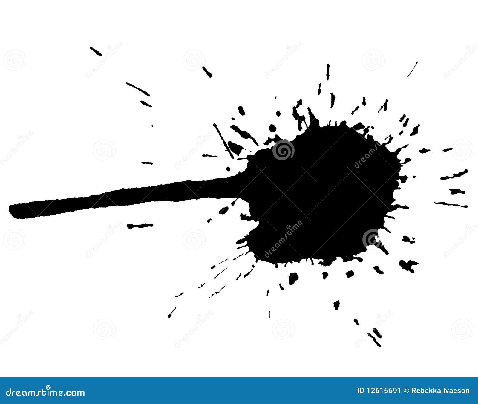 Ink splash stock vector. Illustration of abstract, background - 12615691