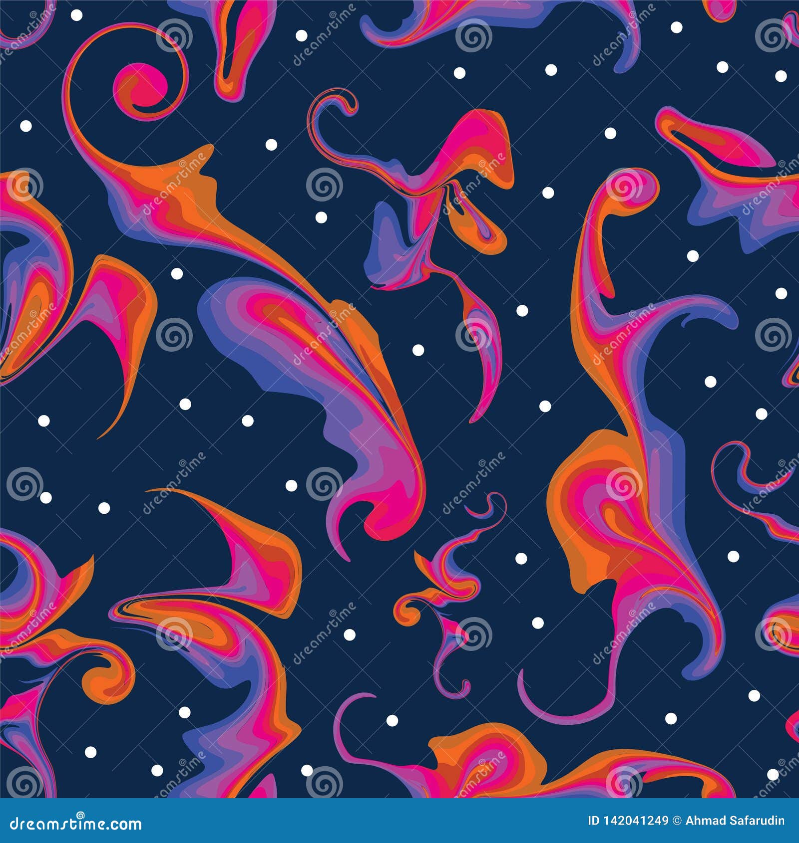 Ink Splash Abstract Seamless Pattern Vector Illustration Design ...