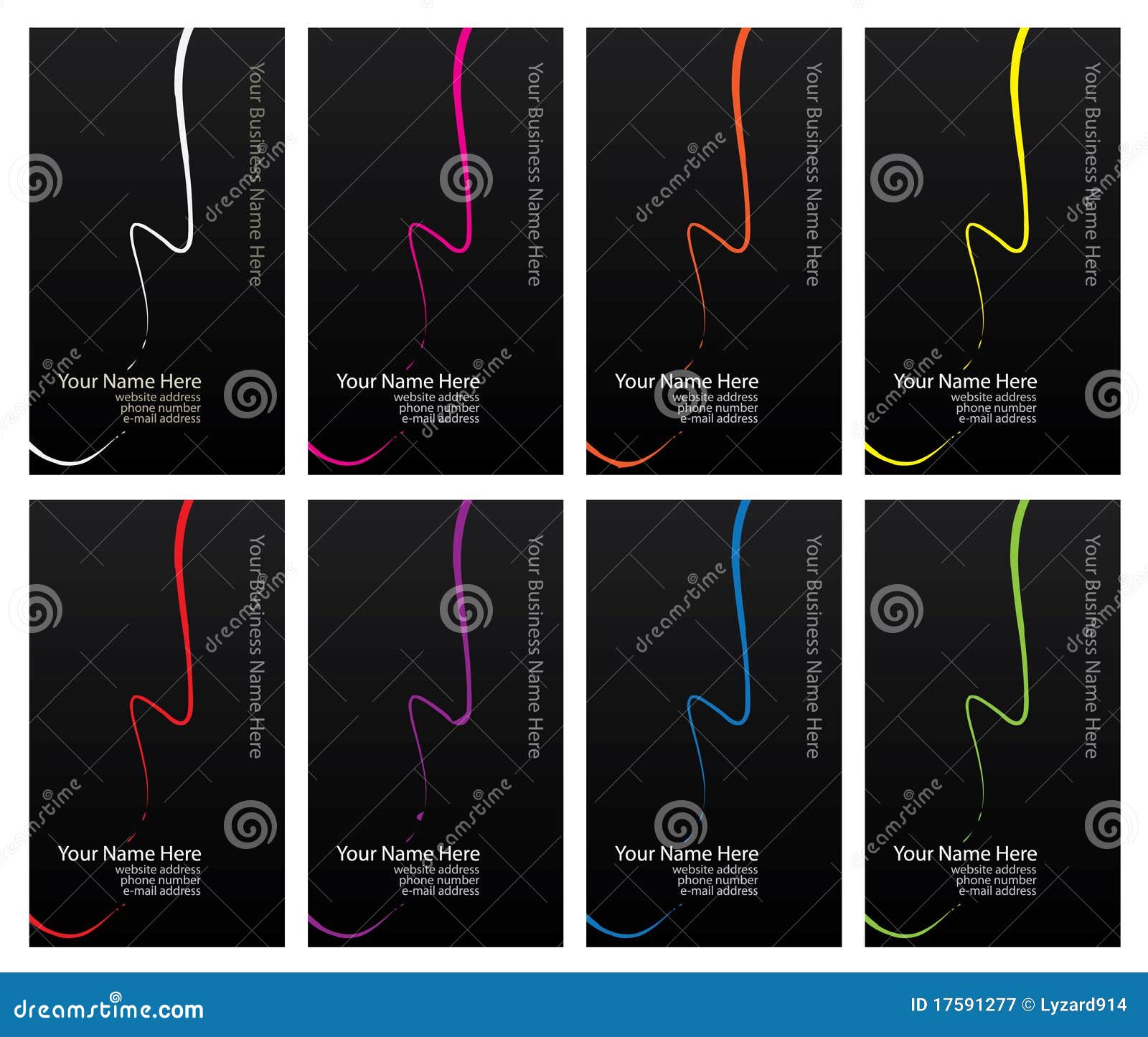 Ink Splash Business Card Template Stock Vector - Illustration of purple ...