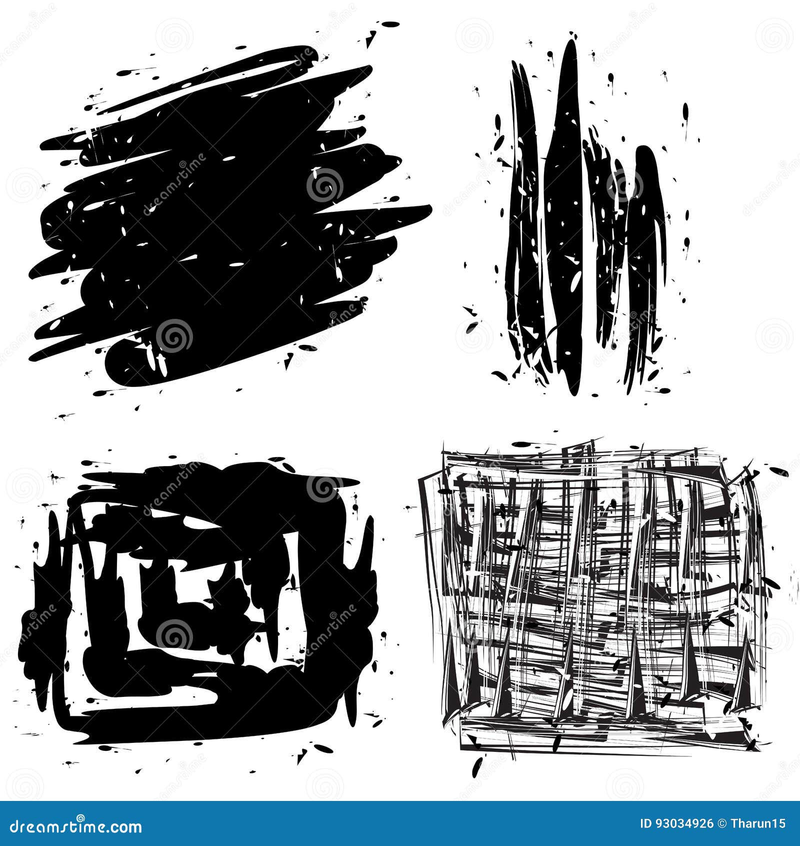 Ink Splash Elements stock illustration. Illustration of shape - 93034926