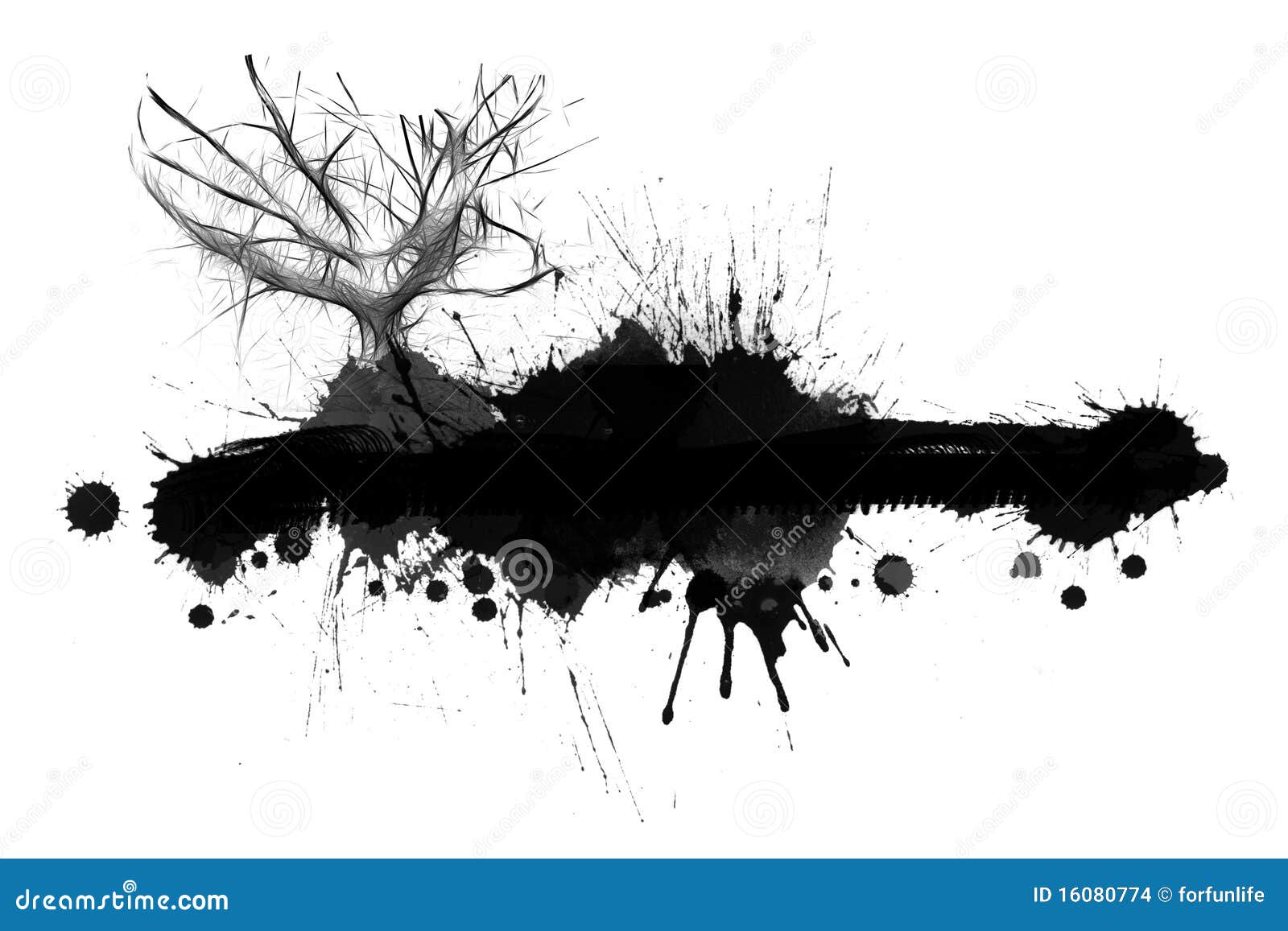 Ink Splash Landscape Stock Photo | CartoonDealer.com #16080774