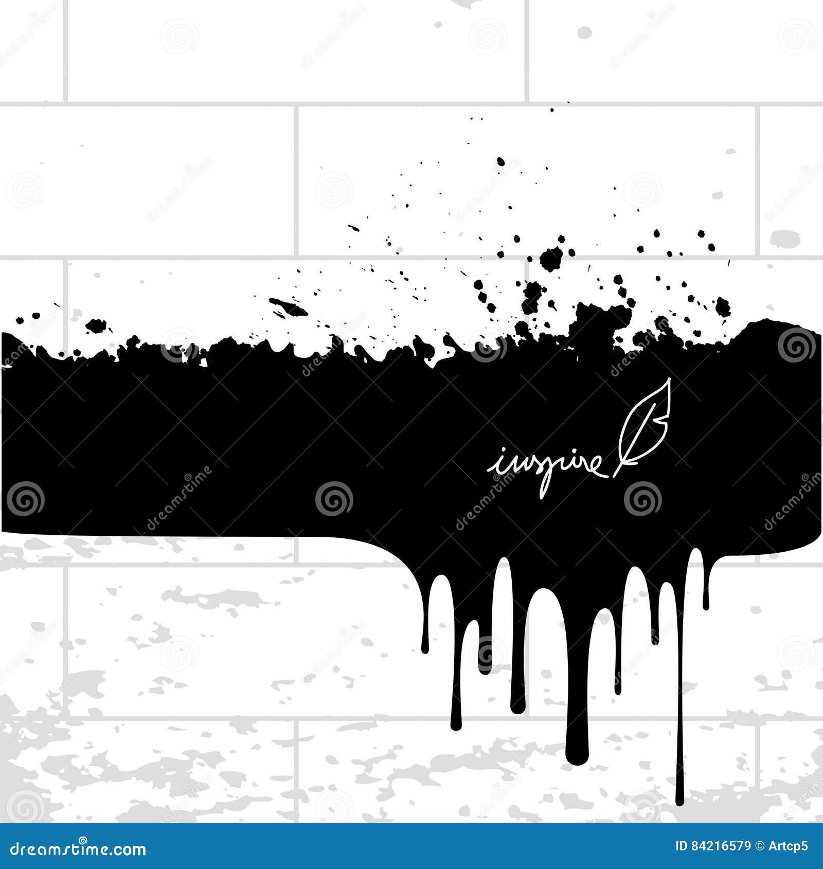 Ink splash, paint spill stock vector. Illustration of inkblot - 84216579