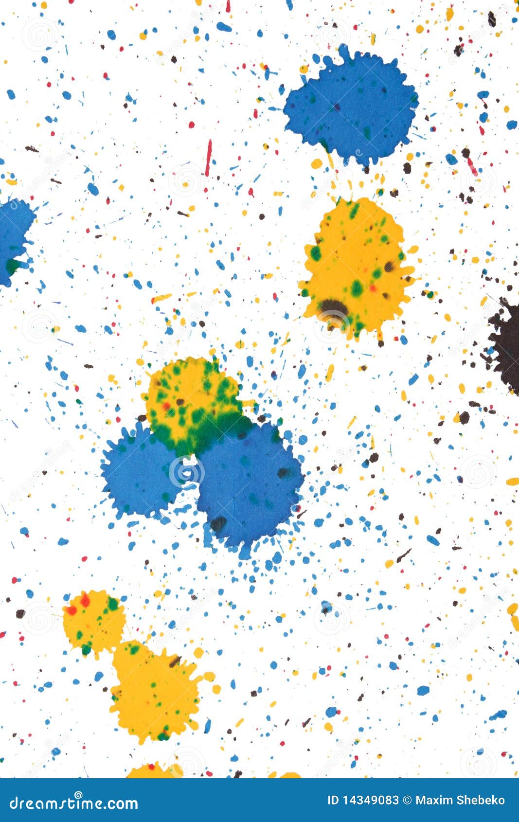 Ink splashes stock image. Image of drawing, blot, balls - 14349083