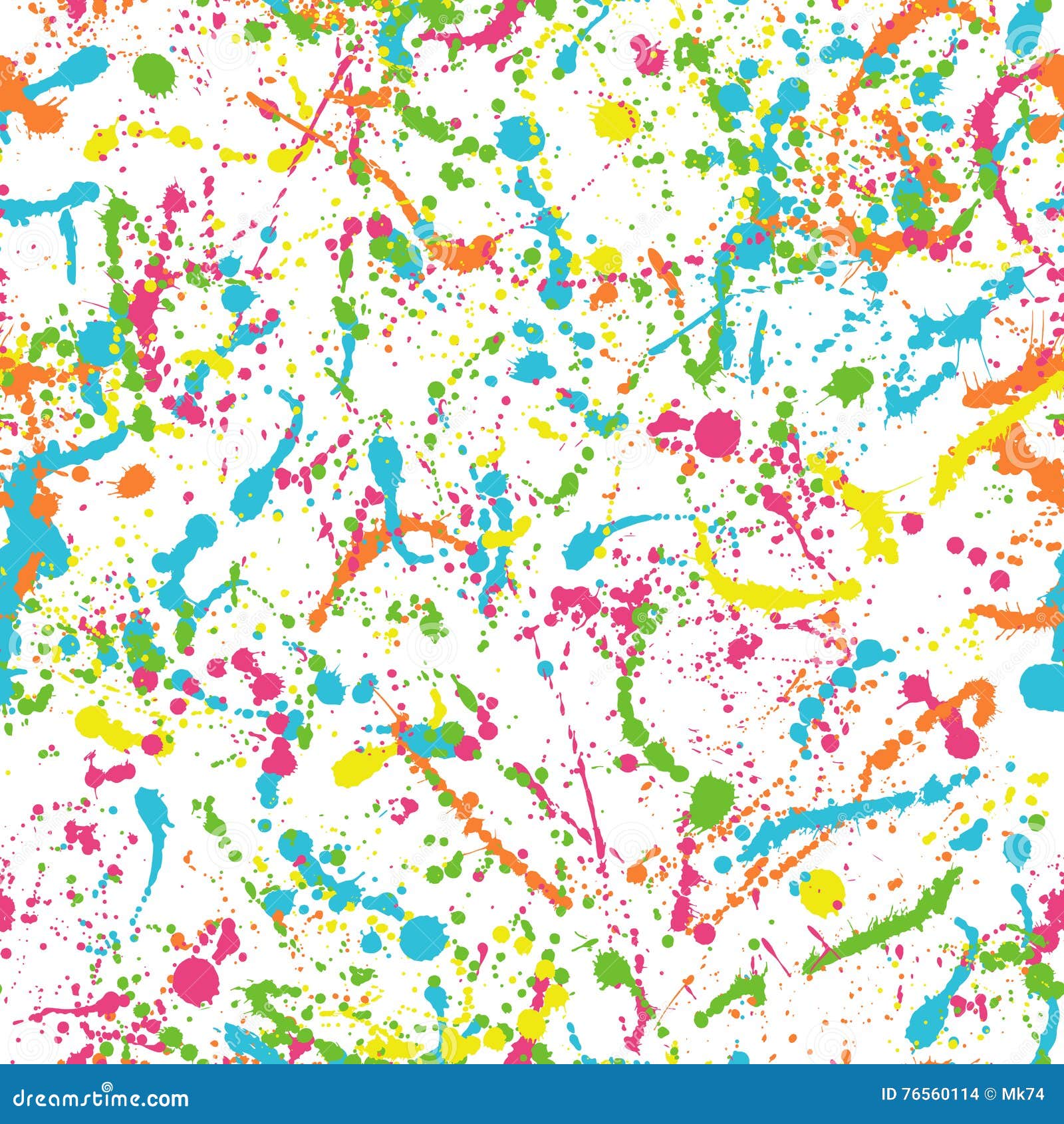 Ink Splashes Seamless Pattern Stock Vector - Illustration of painting ...