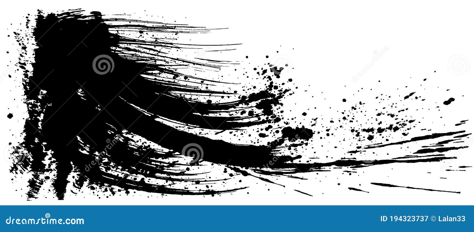 Ink Splashink Splash. Brush Stroke Illustration. Stock Vector ...