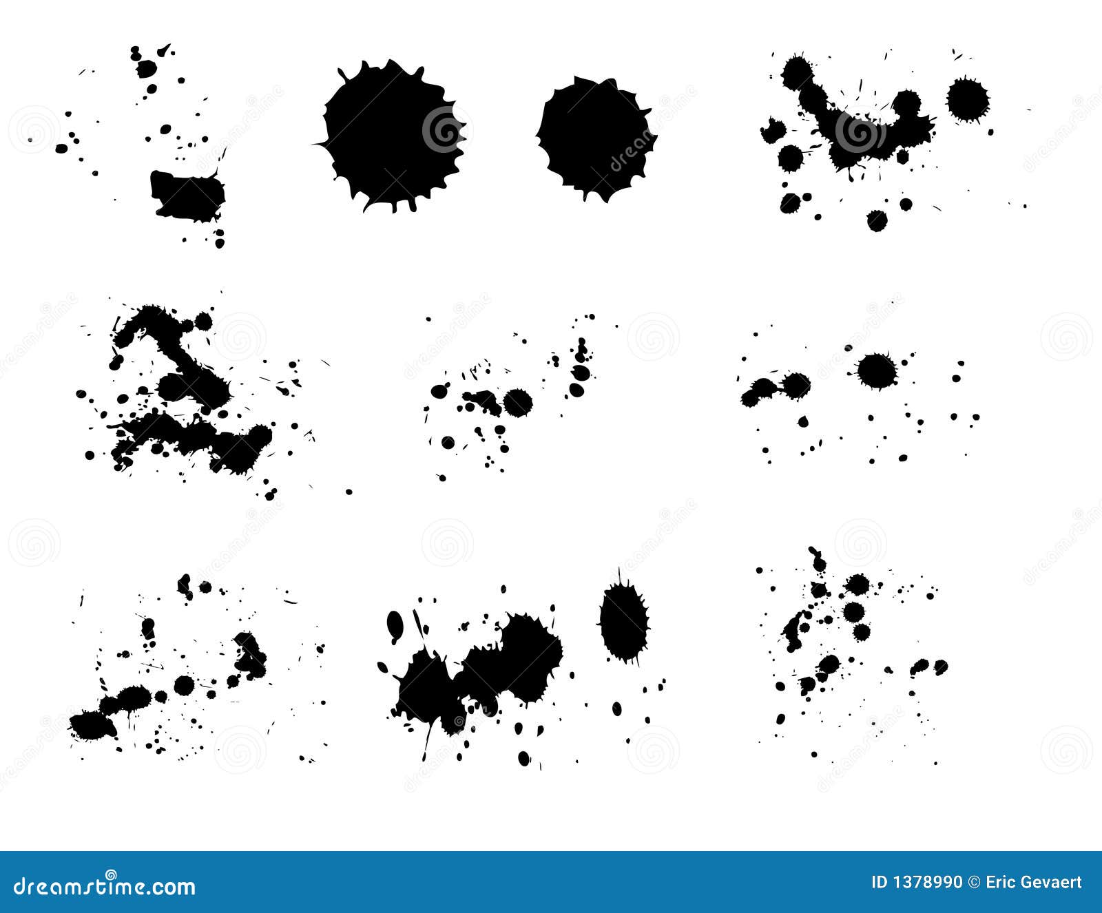 Ink splat stock illustration. Illustration of abstract - 1378990