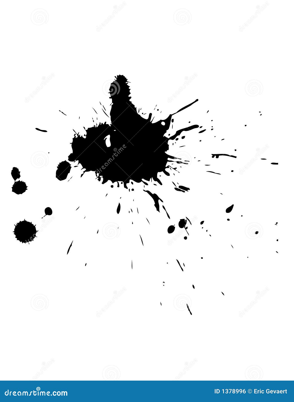 Ink splat stock vector. Illustration of background, paint - 1378996