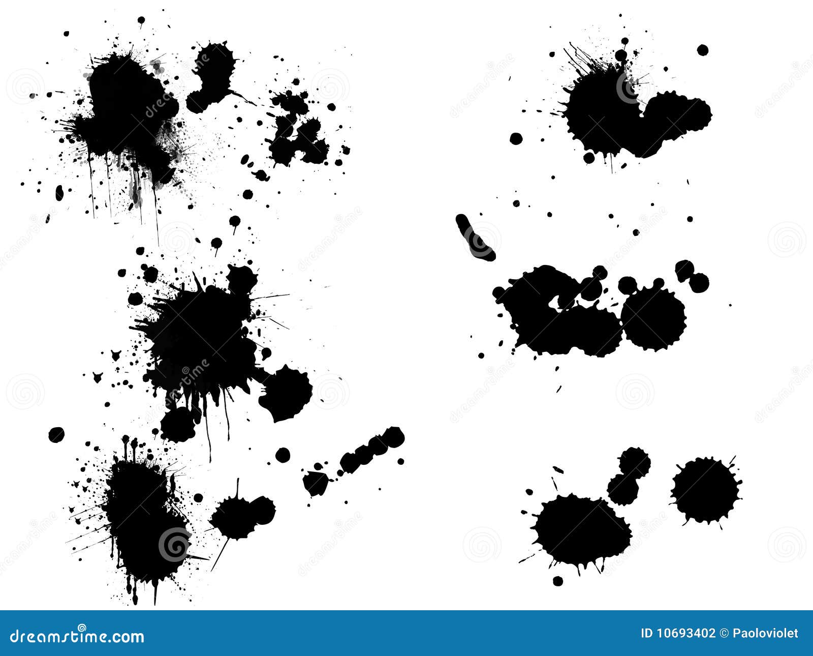 Ink splatter stock illustration. Illustration of blob - 10693402