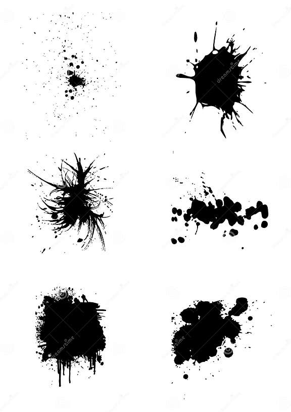 Ink splatter stock vector. Illustration of grunge, design - 16028061