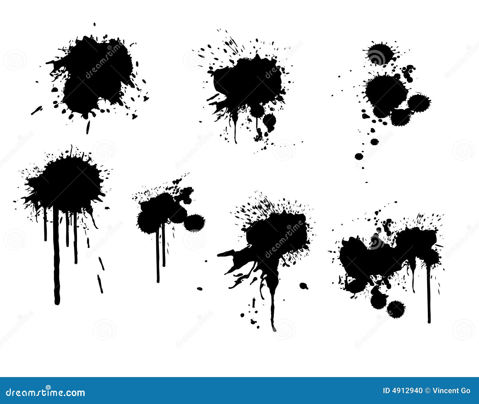 Ink Splatter Vector Illustration | CartoonDealer.com #4912940