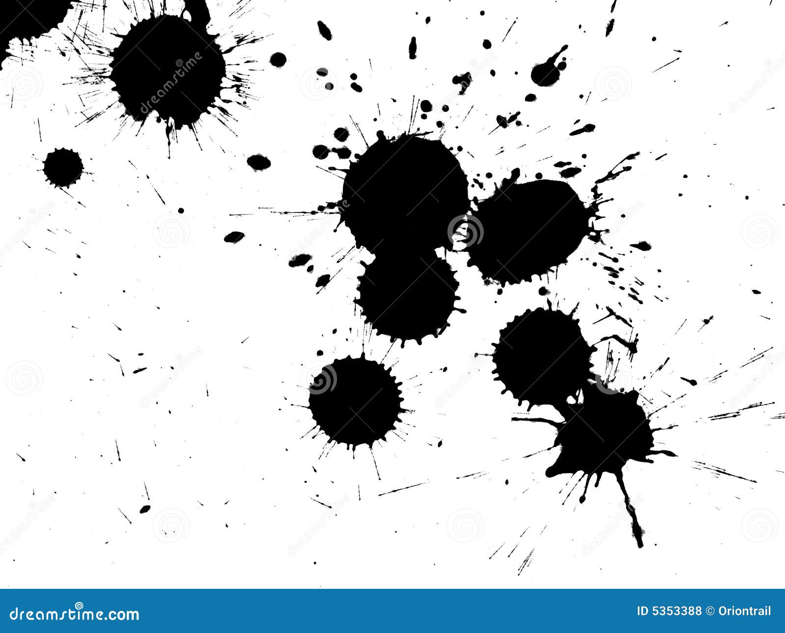 Ink splatter stock illustration. Illustration of splatter - 5353388