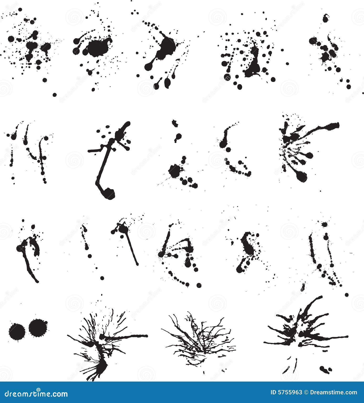 Ink splatter stock illustration. Illustration of splat - 5755963