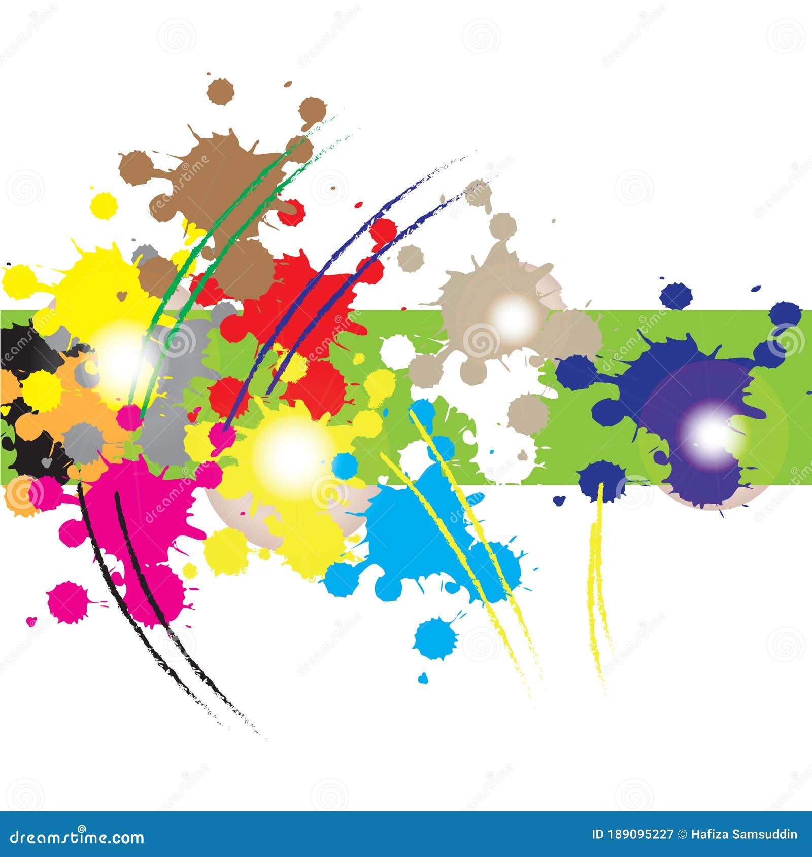 Ink Splatter Background. Vector Illustration Decorative Design Stock ...