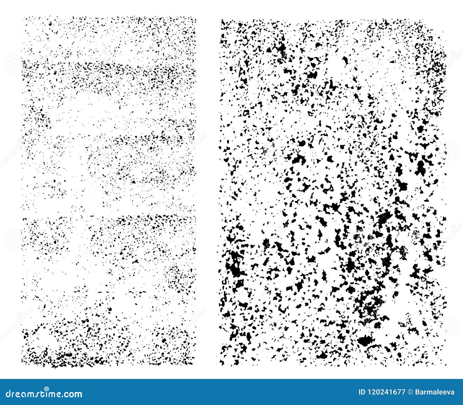 Ink Splatter Grunge Distressed Textures Set. Sketch Brush Stroke ...