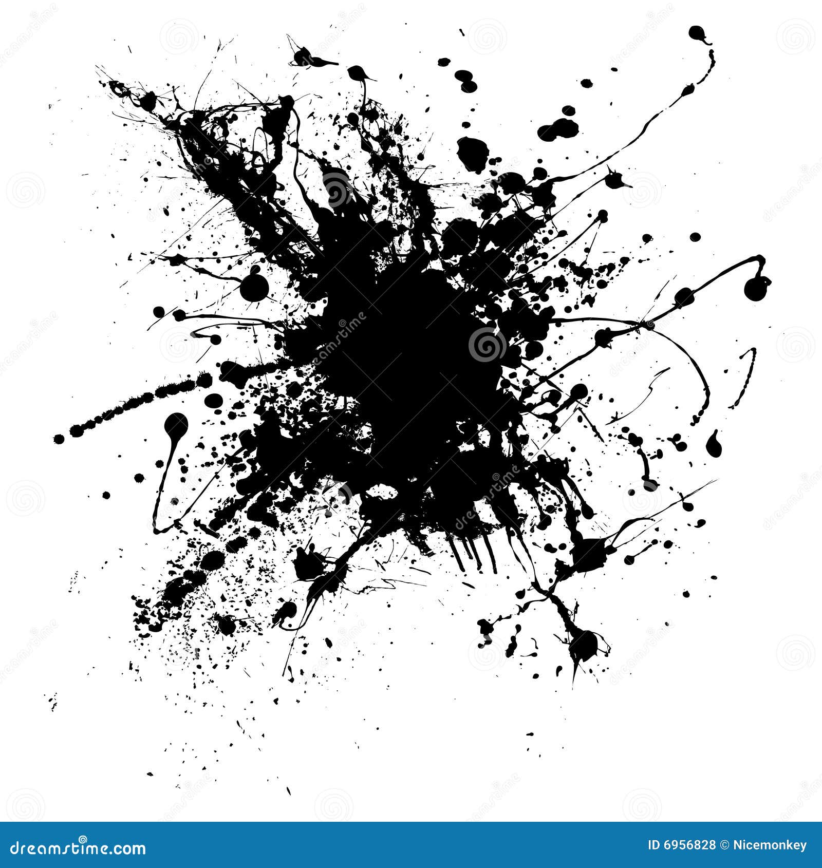 Ink Splatter One Royalty Free Stock Photos - Image: 6956828