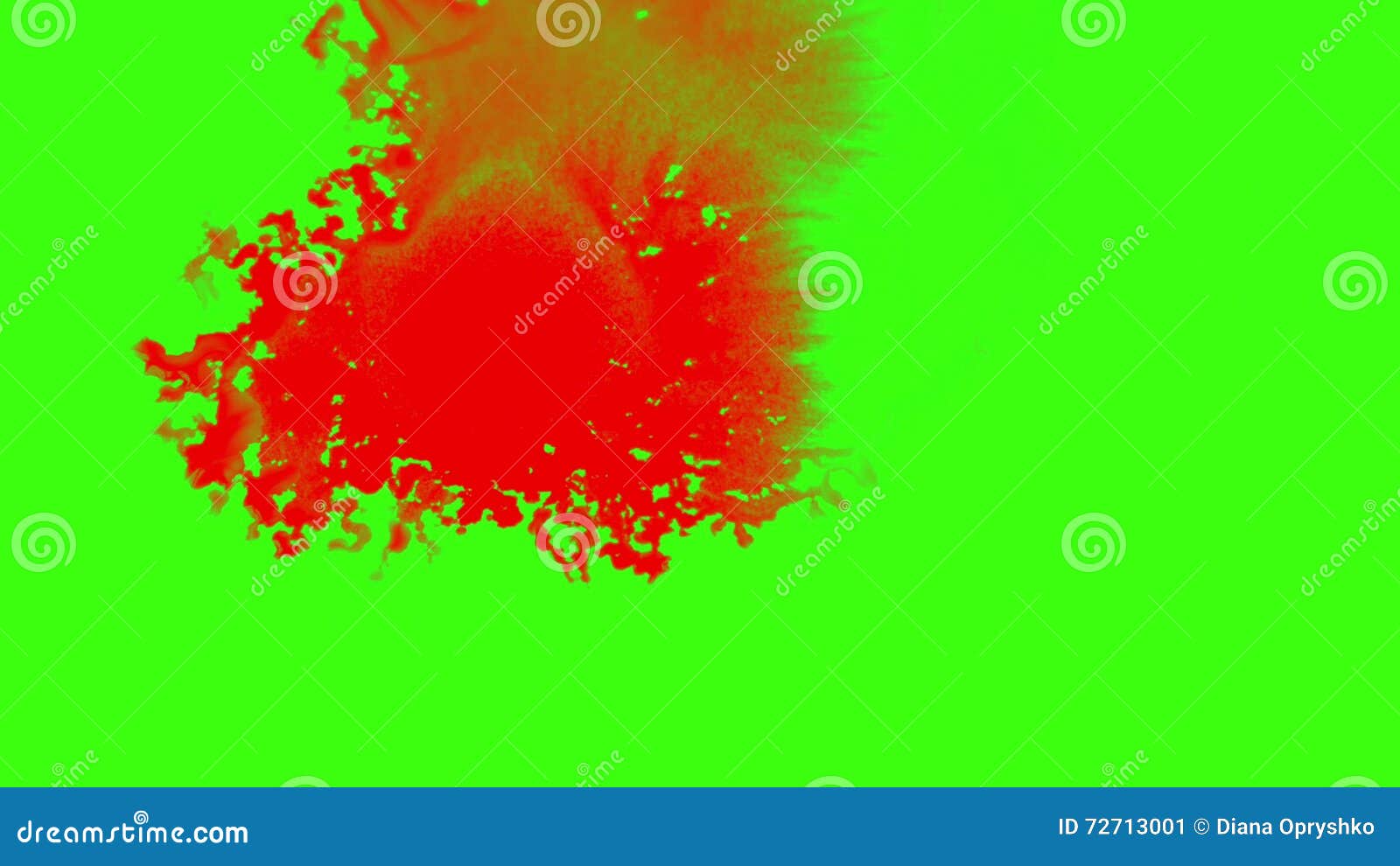 Ink Splatter Over Green Screen Background Stock Video - Video of ...