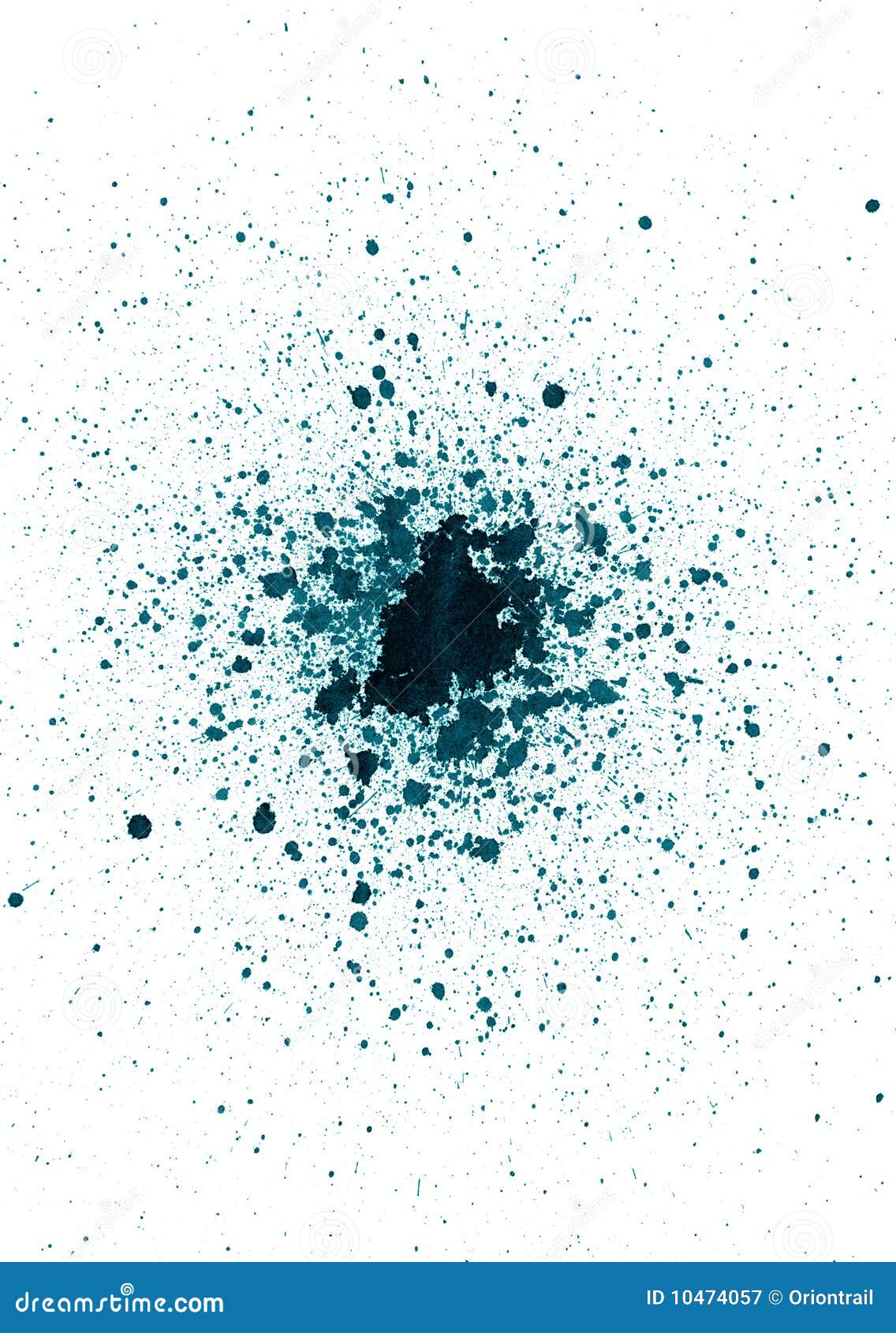 Ink Splatter On White Royalty Free Stock Photography - Image: 10474057