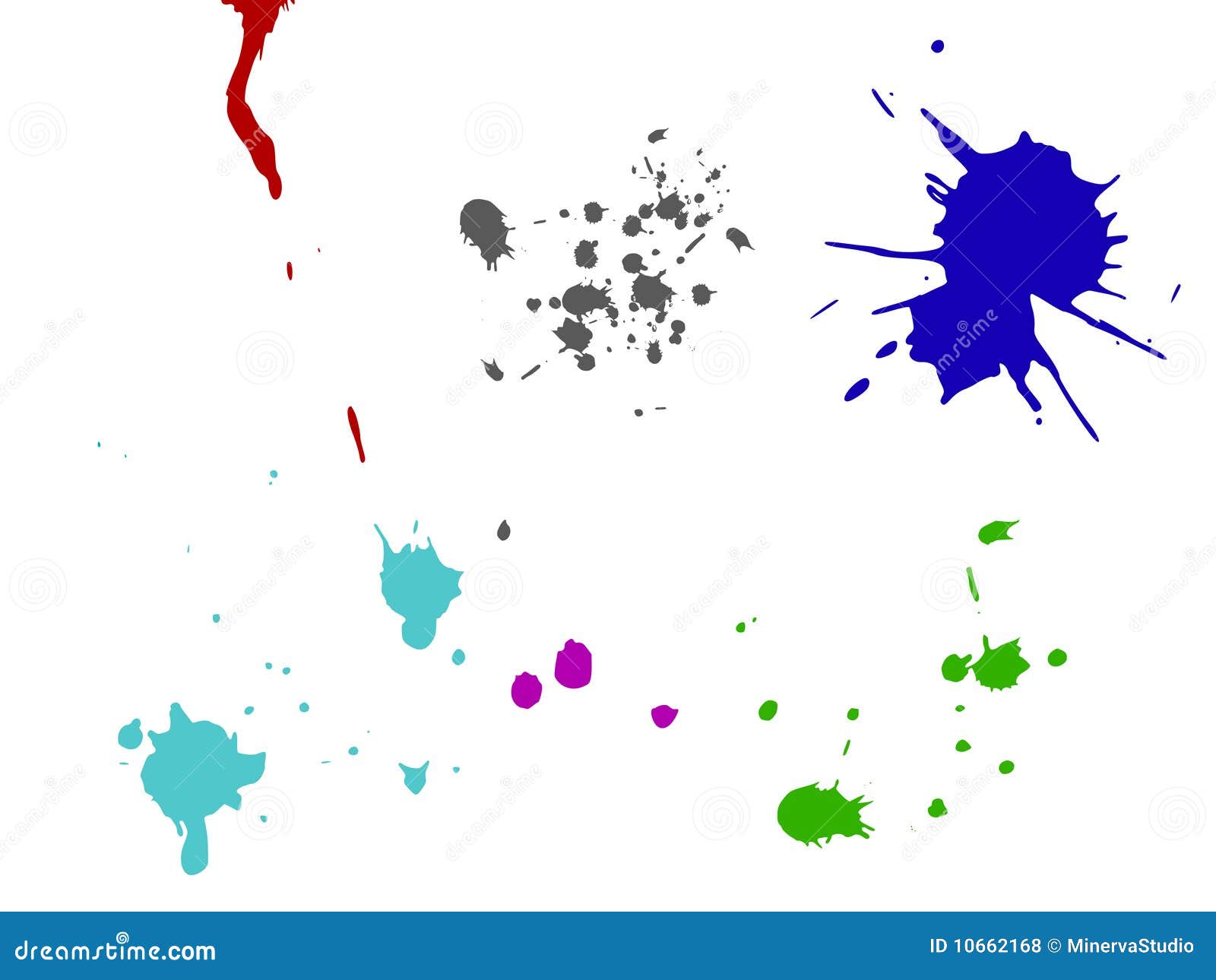 Ink splatters stock illustration. Illustration of drip - 10662168