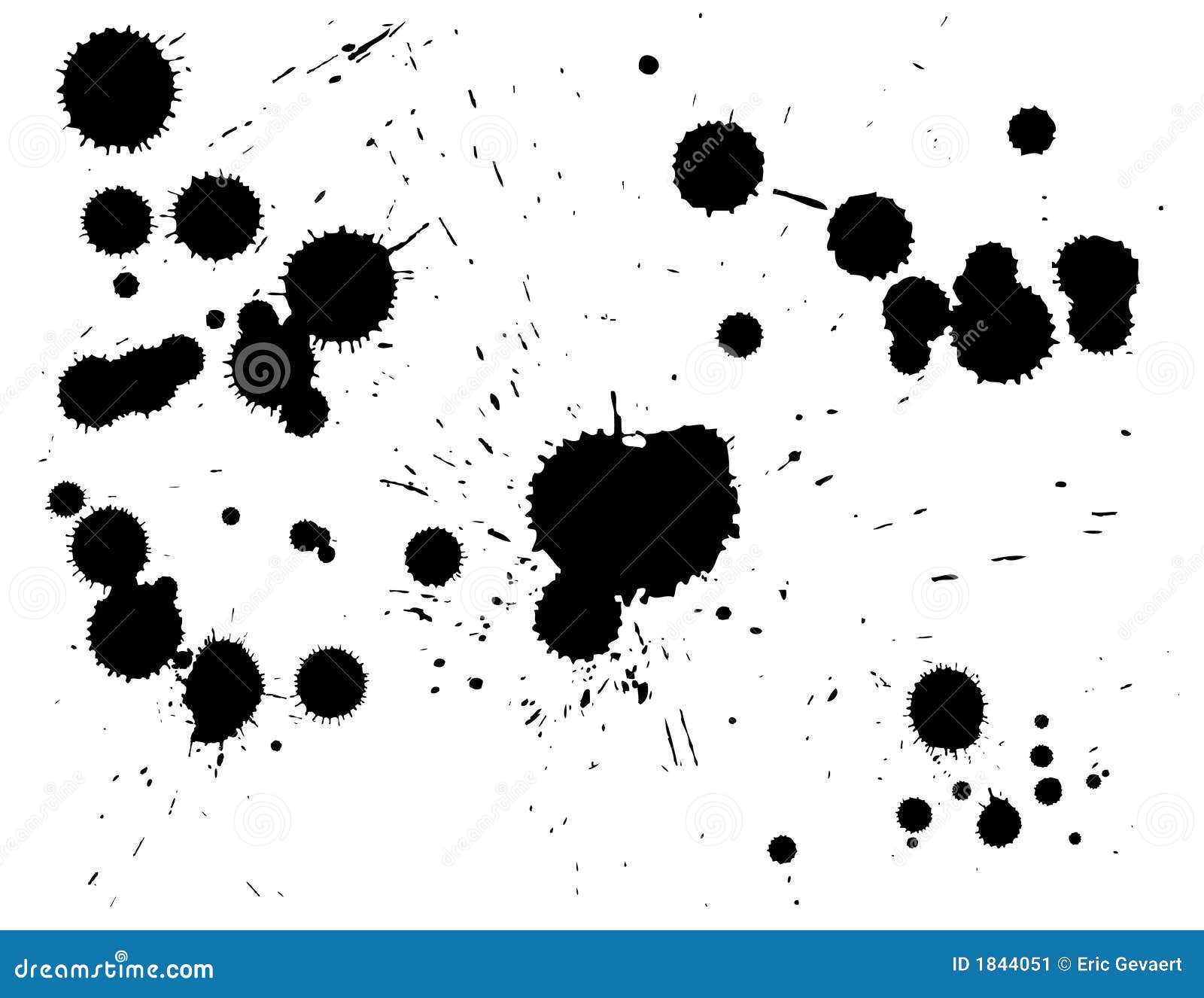 Ink Splatters Cartoon Vector | CartoonDealer.com #1844051