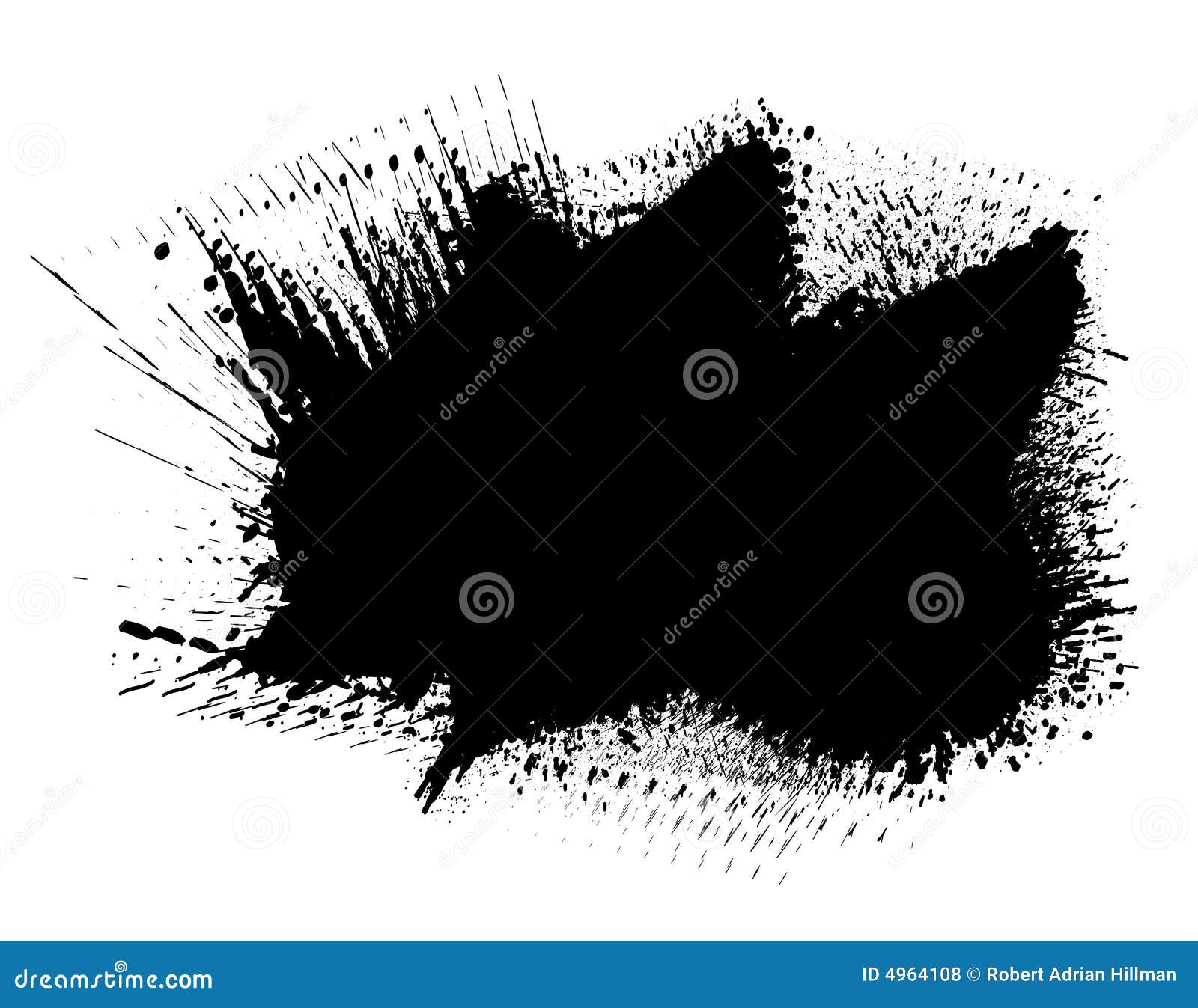Ink splot stock vector. Illustration of mask, drop, spatter - 4964108