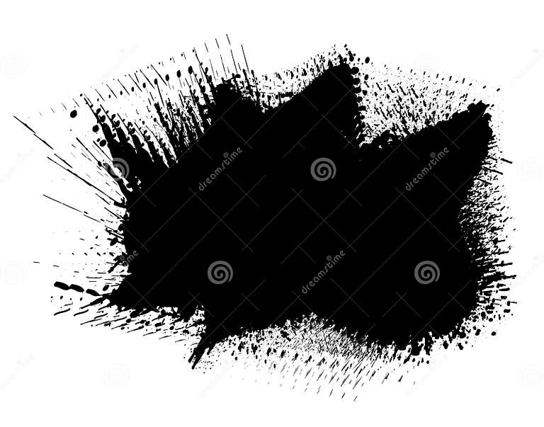 Ink splot stock vector. Illustration of mask, drop, spatter - 4964108