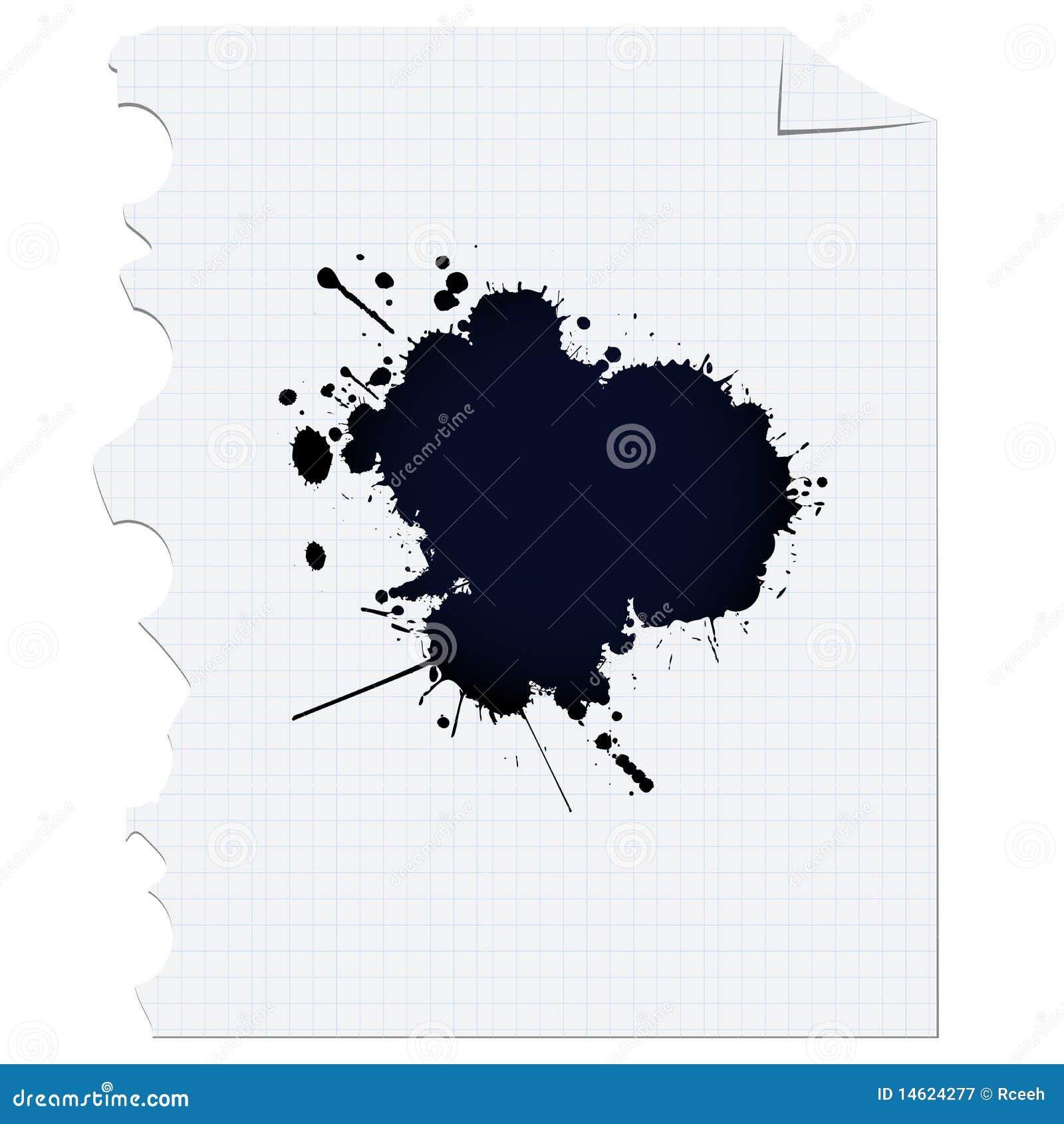 Ink spot stock vector. Illustration of splashing, splat - 14624277