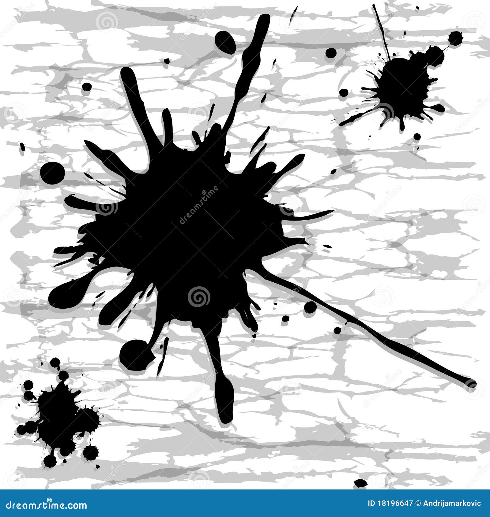 Ink spots stock vector. Illustration of decoration, spatter - 18196647