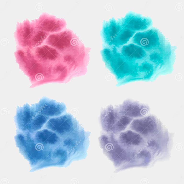 Ink Spots the Sky Color of the Sunset .Vector Stock Vector ...