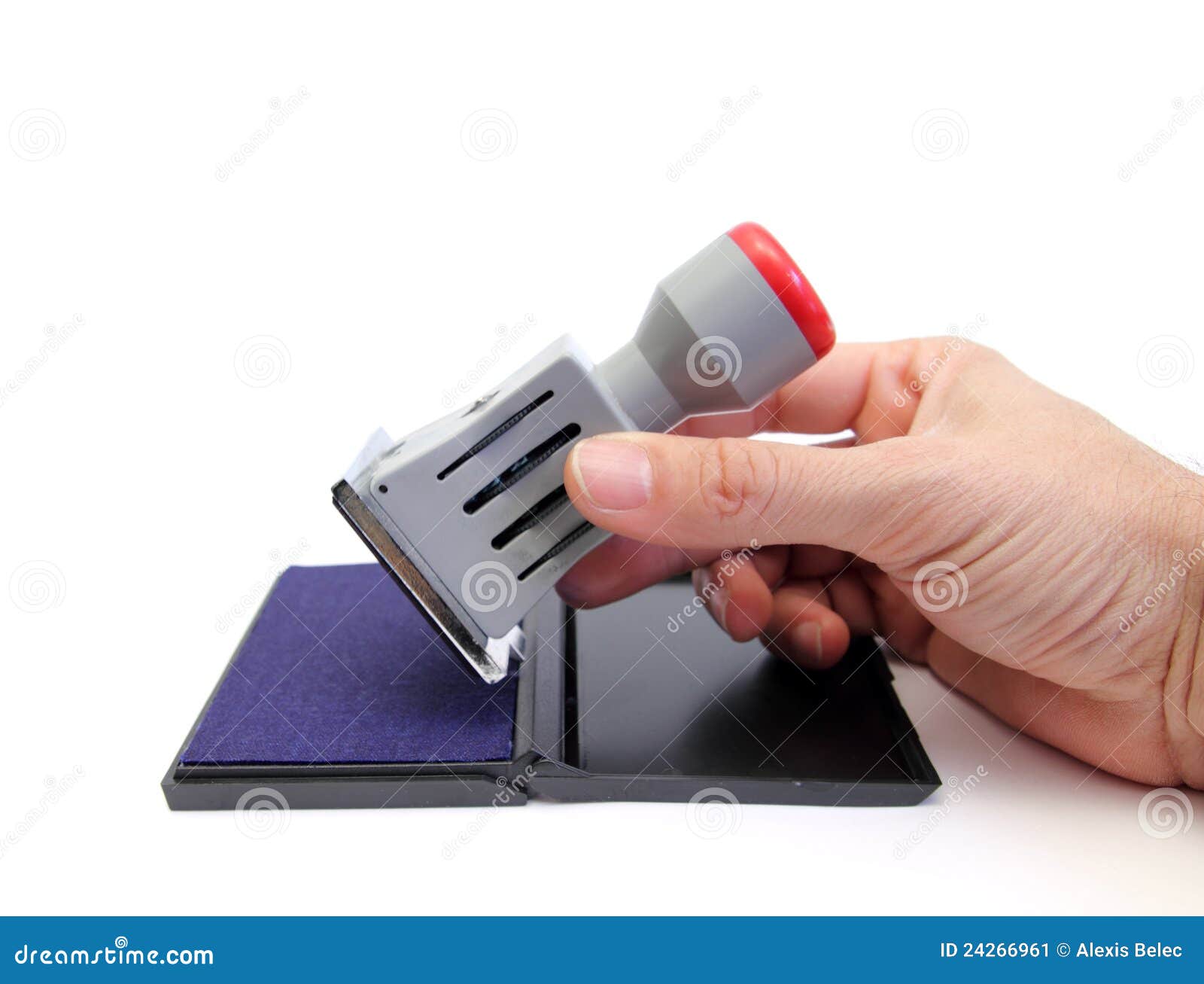 Ink stamper stock image. Image of blue, finance, classic - 24266961