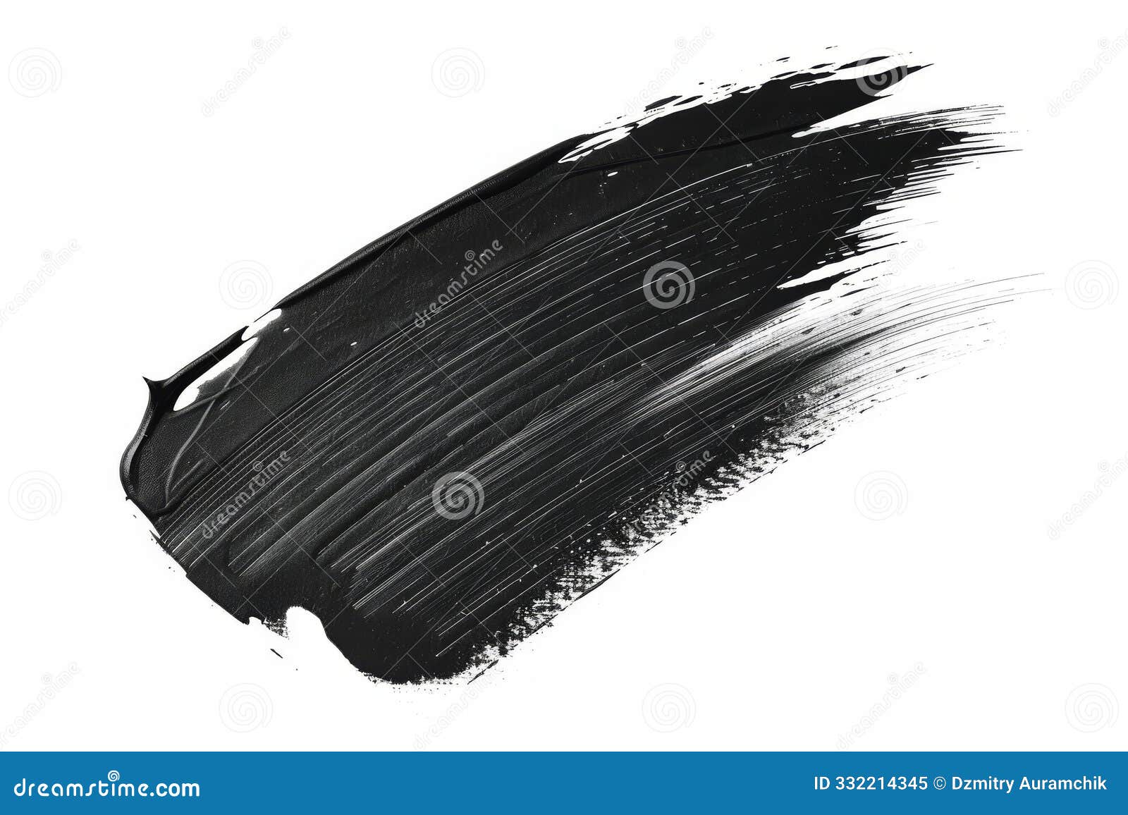 Ink Stripes Isolated on White Background. Lines Design Elements. Modern ...