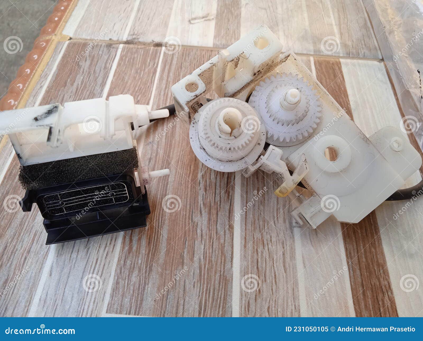 Ink Suction System Installed in Ink Jet Printer Stock Image - Image of ...