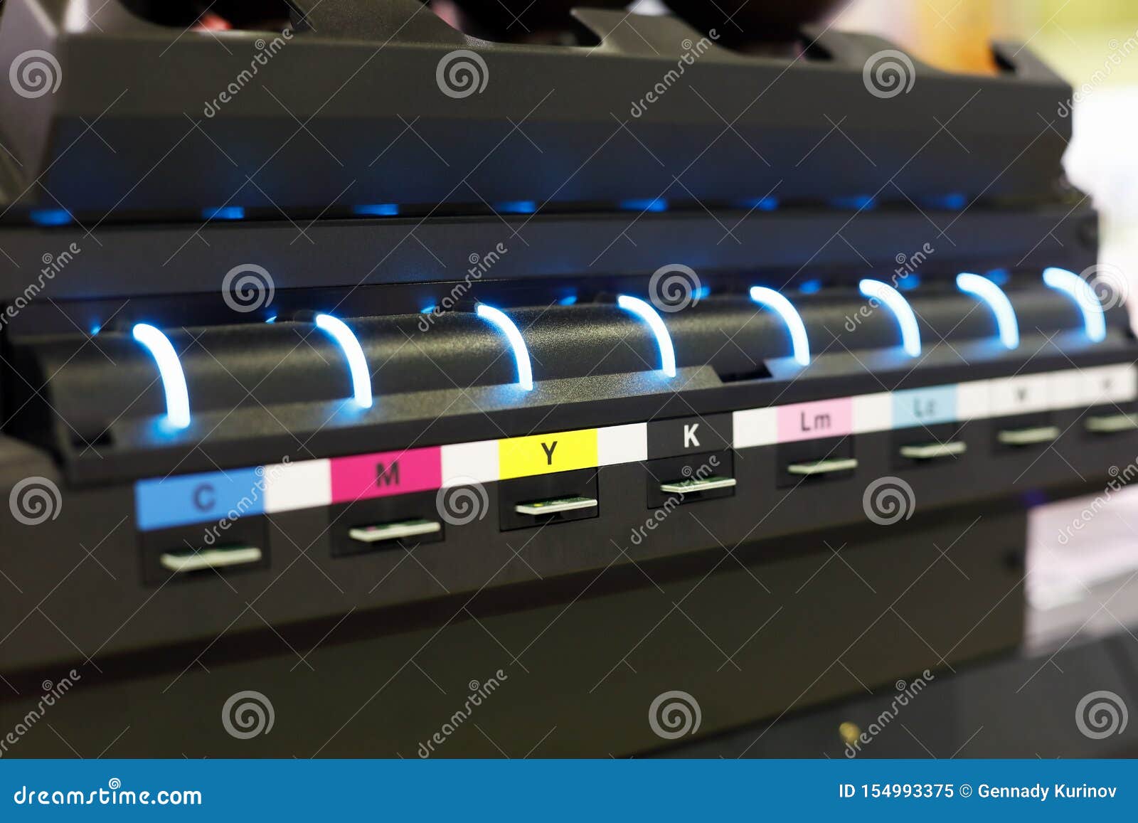 Ink Supply Unit of Large Format Inkjet Printer Stock Image - Image of ...