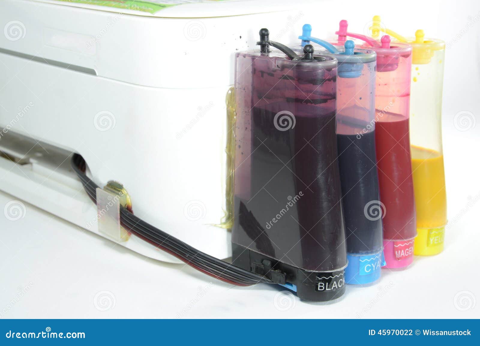 Ink tank stock photo. Image of full, office, plastic - 45970022
