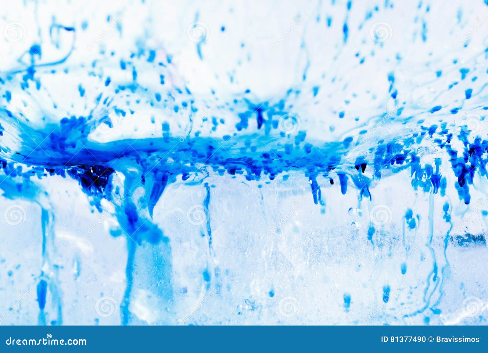 Ink Texture Background on Ice Stock Photo - Image of swirl, color: 81377490