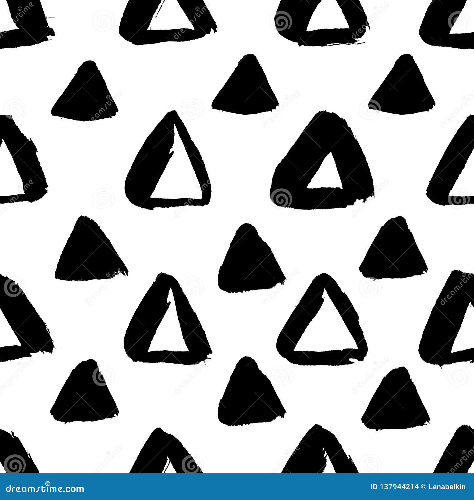 INK black triangle pattern stock vector. Illustration of artistic ...