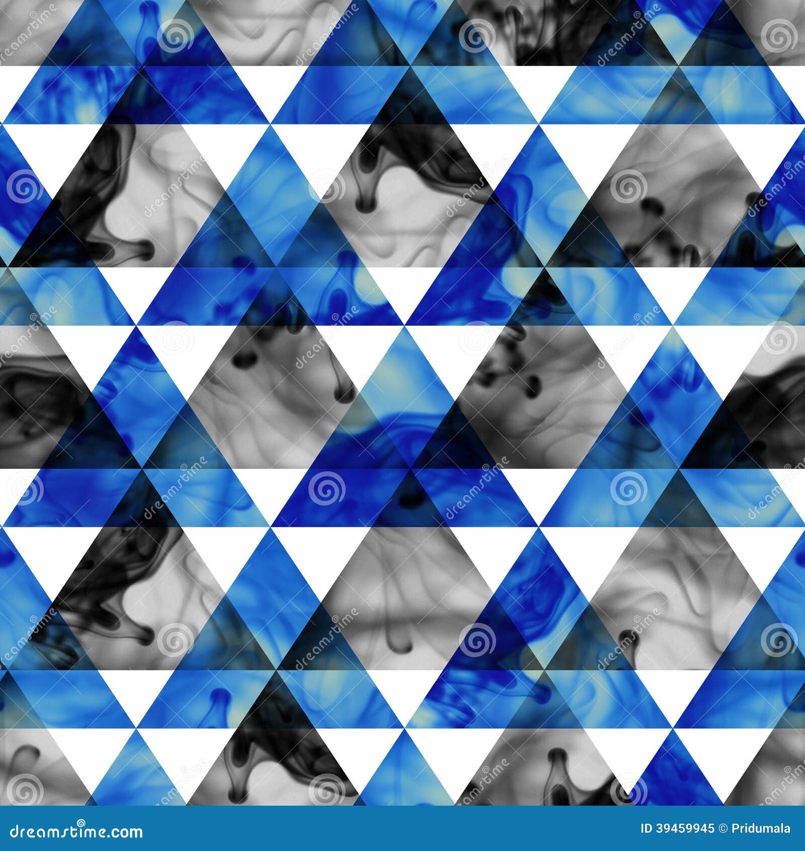 Ink Triangles Seamless Pattern. Modern Hipster Seamless Pattern Stock ...