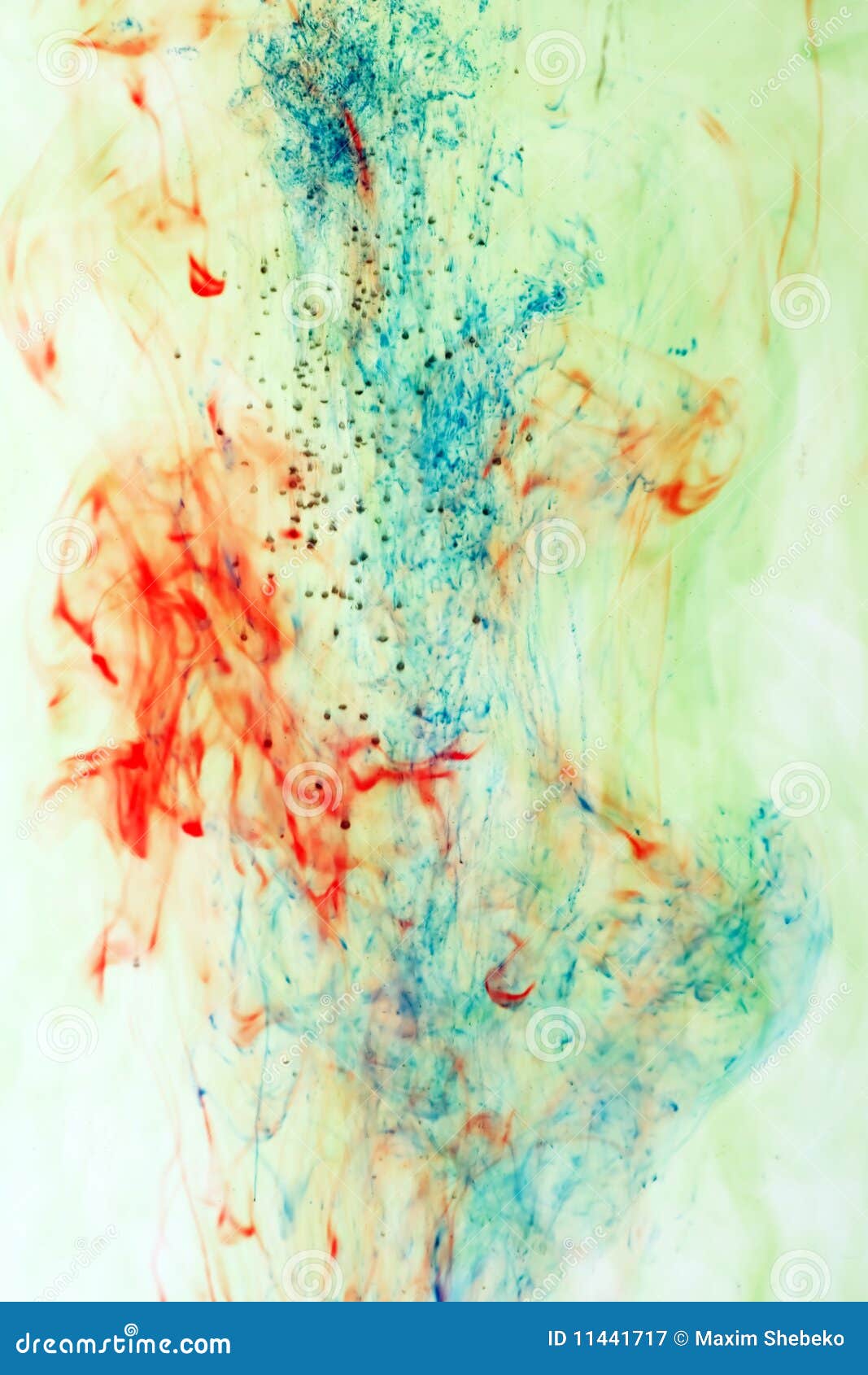 Ink in the water stock image. Image of paint, macro, abstract - 11441717