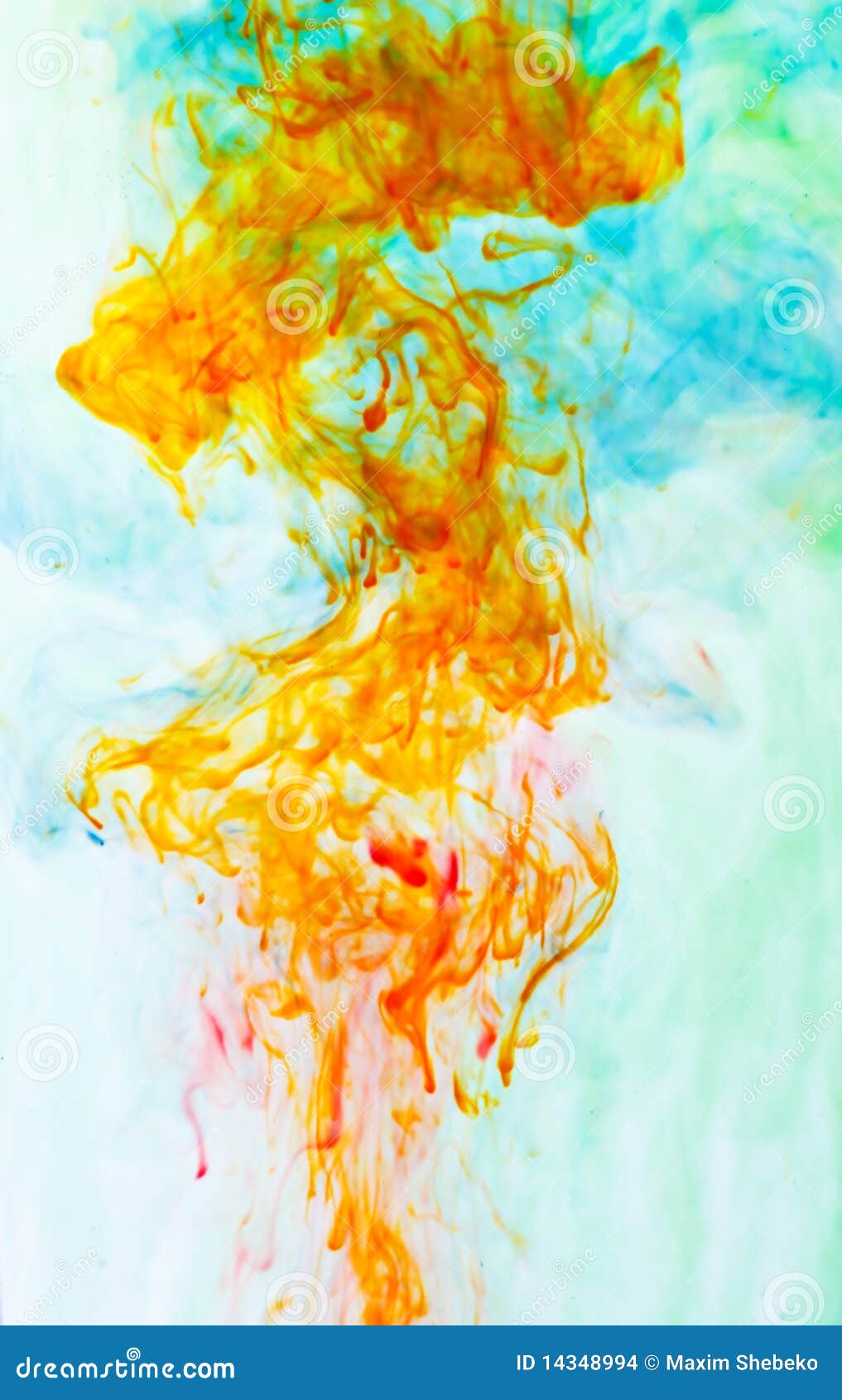 Ink in the water stock photo. Image of digital, artistic - 14348994