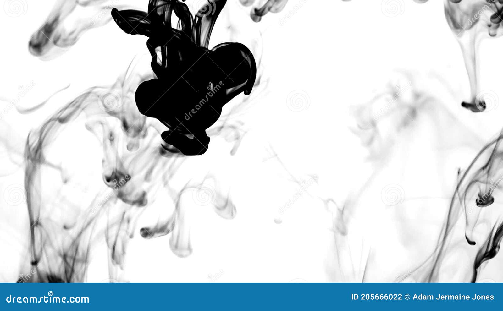 Ink in Water Effect Cretaed by Adding Ink into Water Stock Footage ...