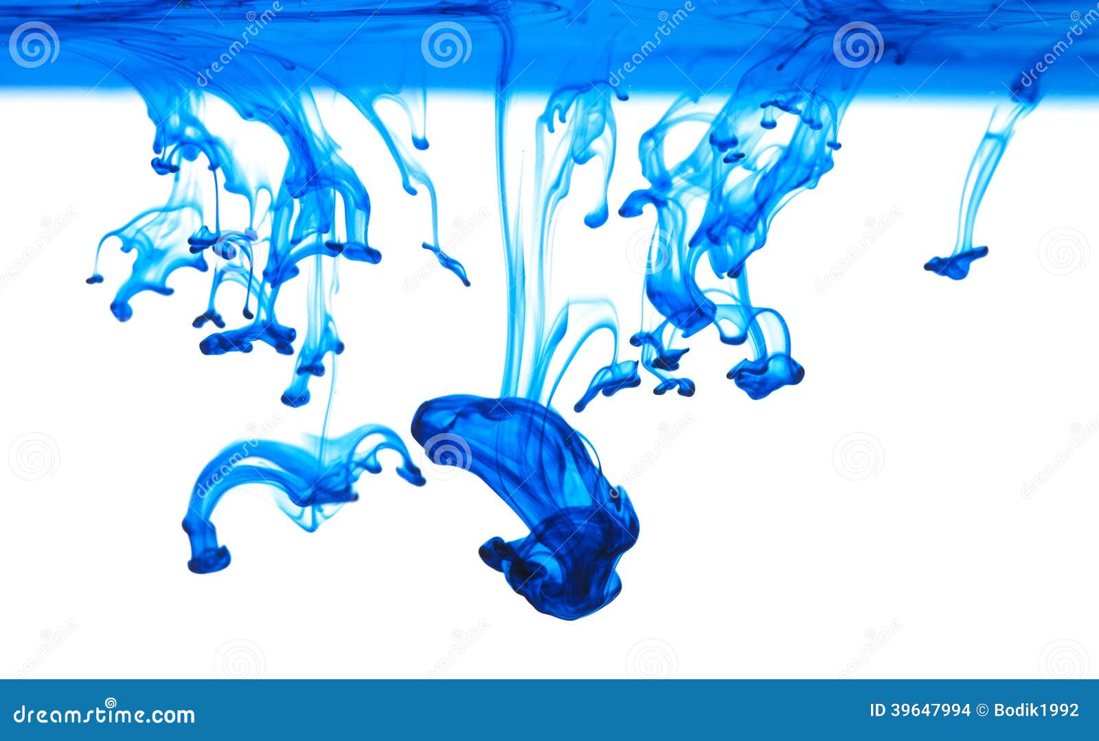 Ink in water stock photo. Image of drips, smooth, droplet - 39647994