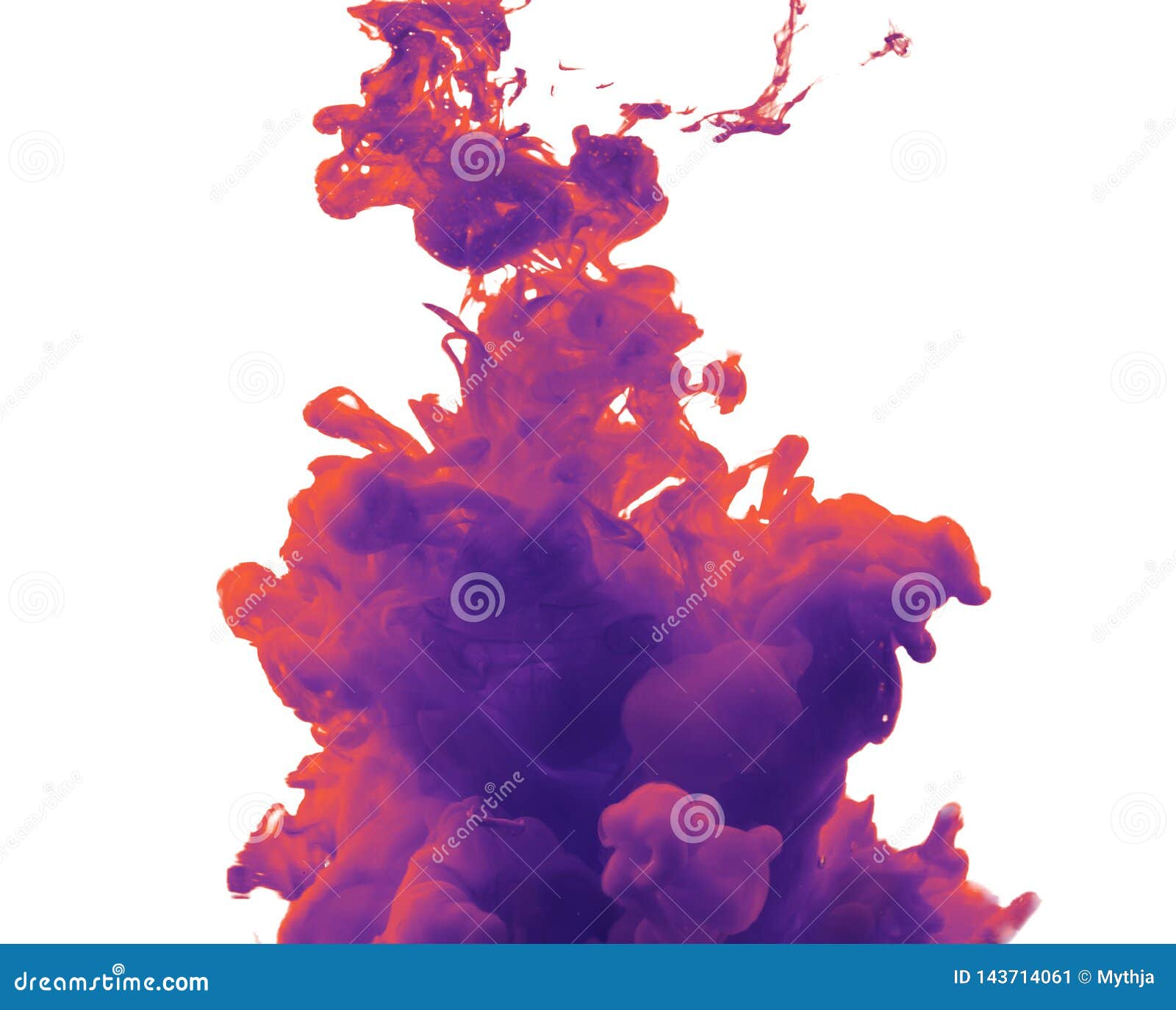 Ink in Water. Yellow Ink Splash Stock Image - Image of drop, explosion ...