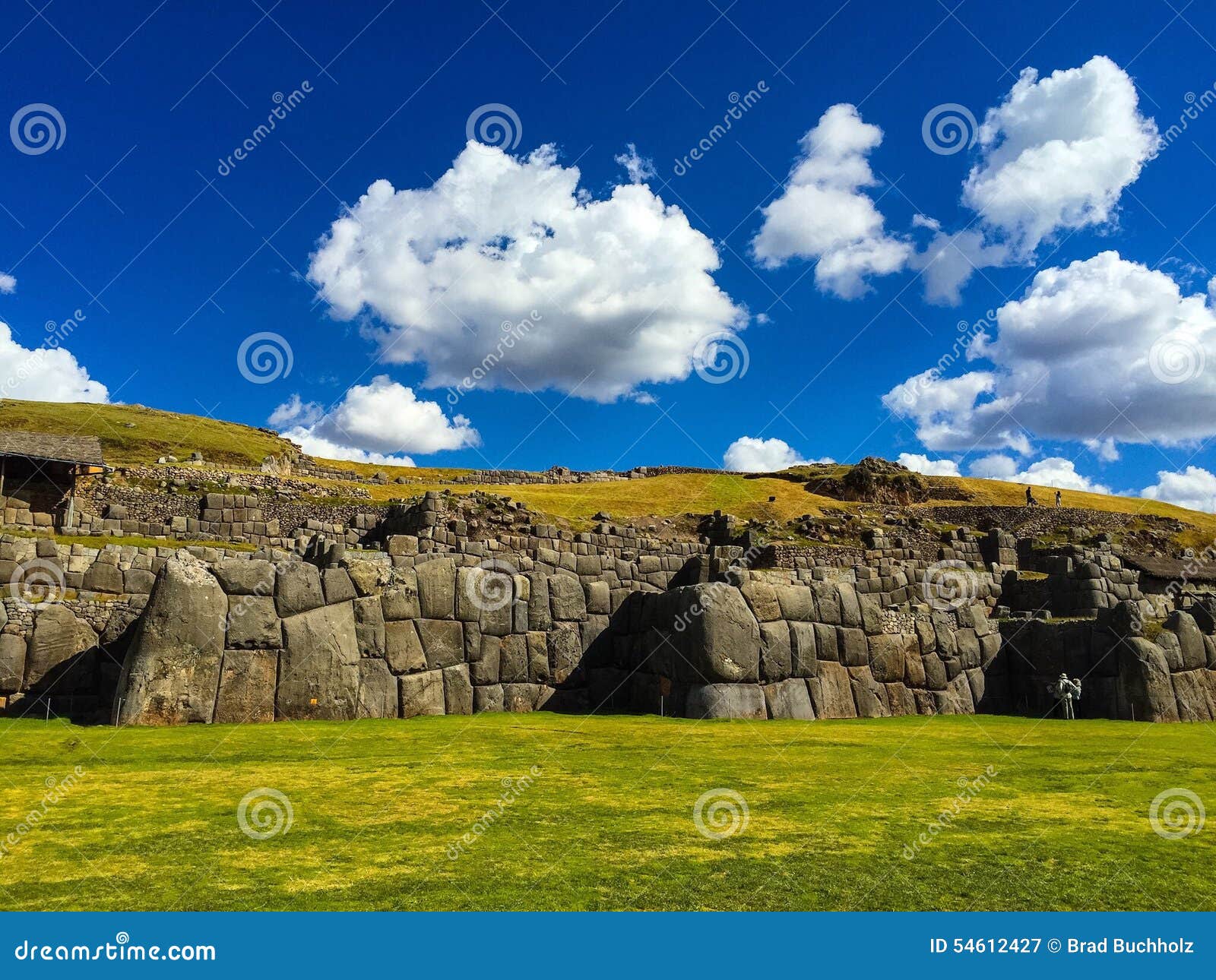 Inka walls near Cusco stock image. Image of peru, ruins - 54612427
