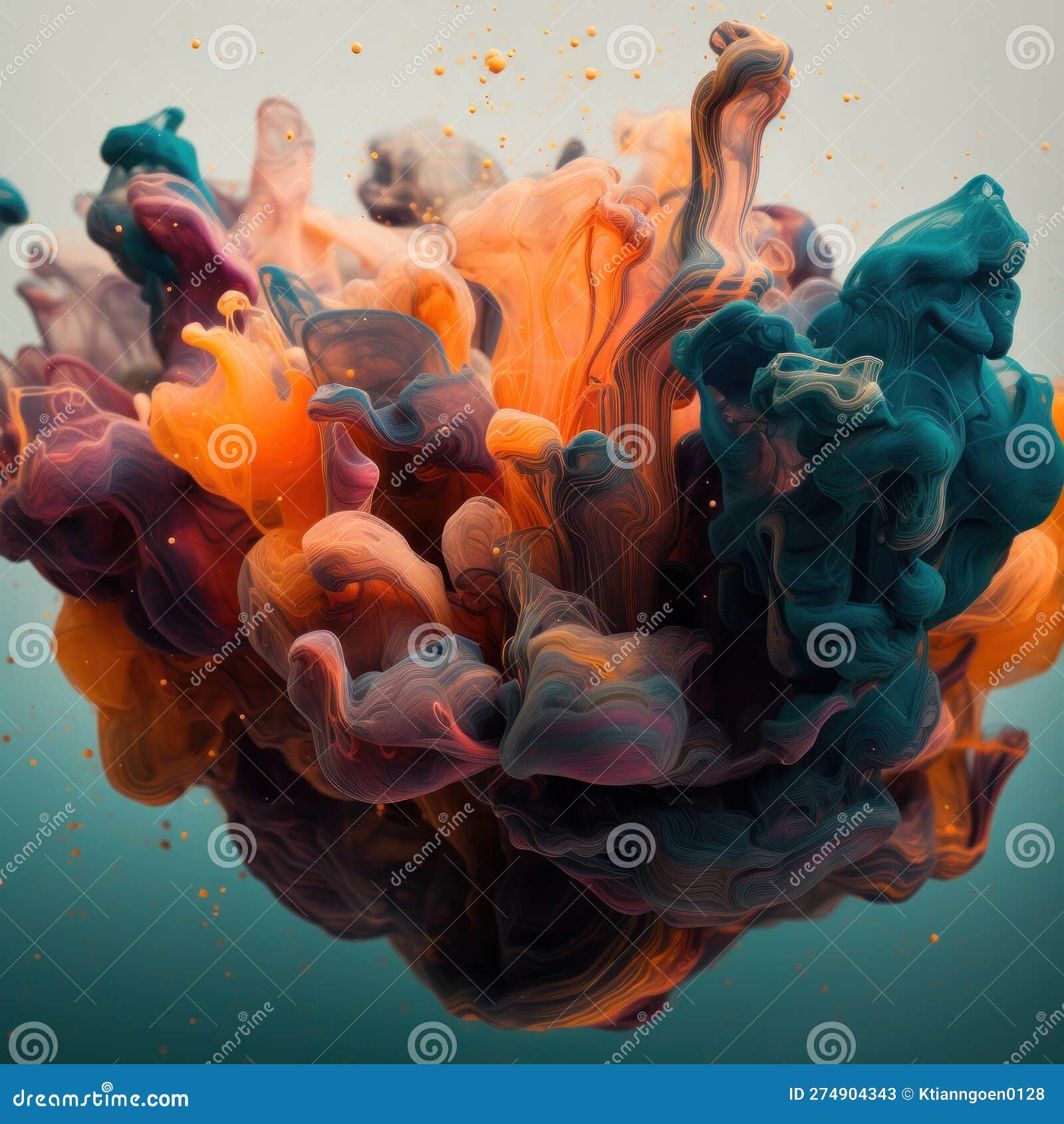 "Inkblot Dreams": a Series of Abstract Images Featuring a Marbled Ink ...