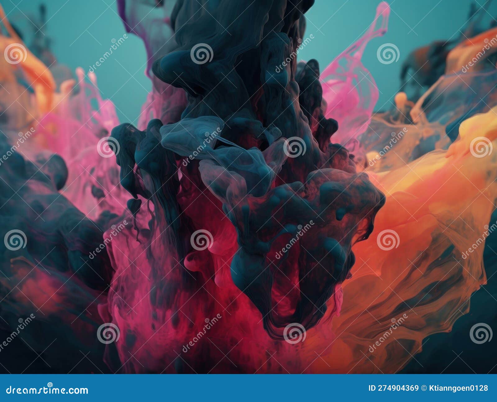 "Inkblot Dreams": a Series of Abstract Images Featuring a Marbled Ink ...