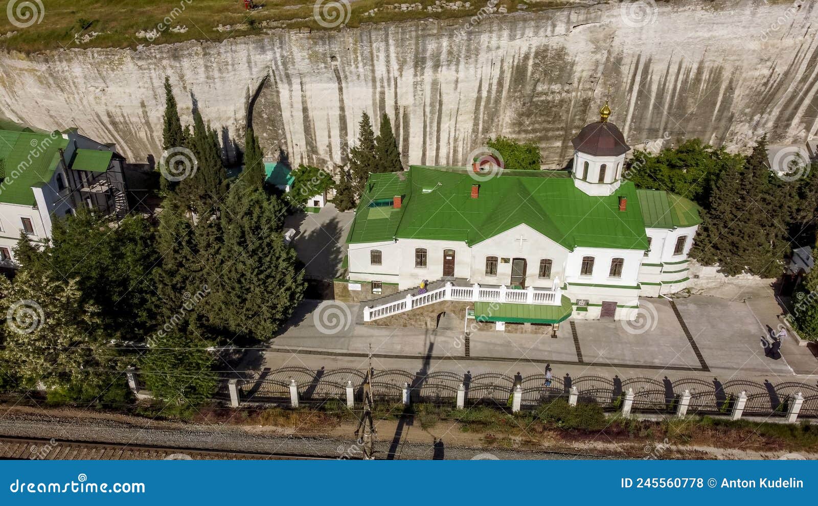 St. Klimentovsky Cave Monastery in the Rock in Inkerman in the Crimea ...