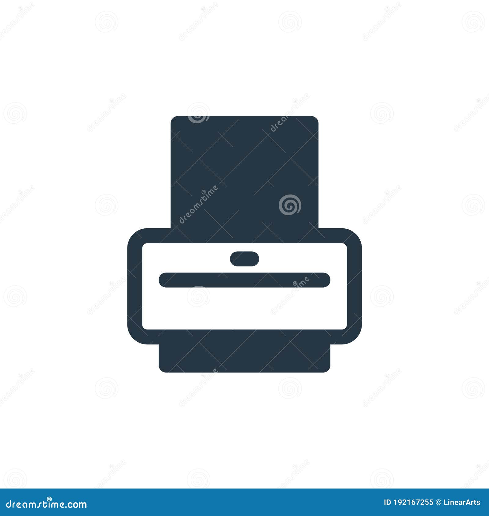 Inkjet Icon Vector from Printer and Fax Concept. Thin Line Illustration ...